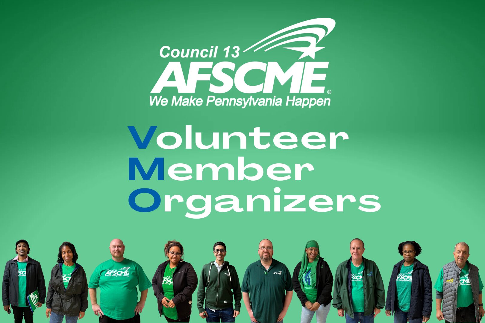 Volunteer Member Organizers blitz Delaware County | AFSCME Council 13