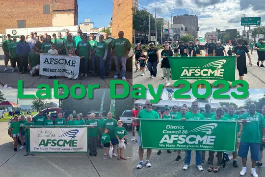 Council 13 members display union pride across Pennsylvania on Labor Day ...